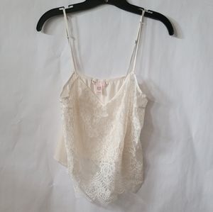 Victoria's Secret Lace Sheer Front Cami - Gem
